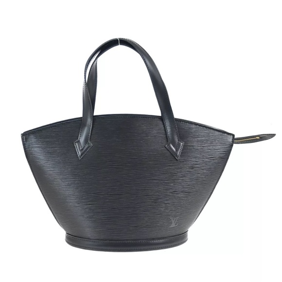 Louis Vuitton | Bags | Lv Saint Jacques Tote Bag In Black Epi Leather ...